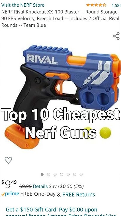 Top 10 Cheapest Nerf Guns - YouTube