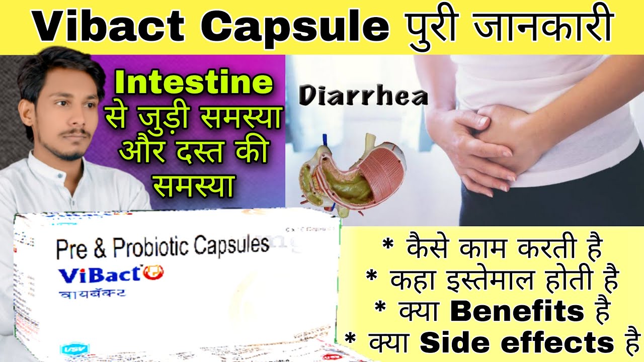 Vibact Capsule Review | Prebiotics & Probitics Capsule | Lactic acid ...