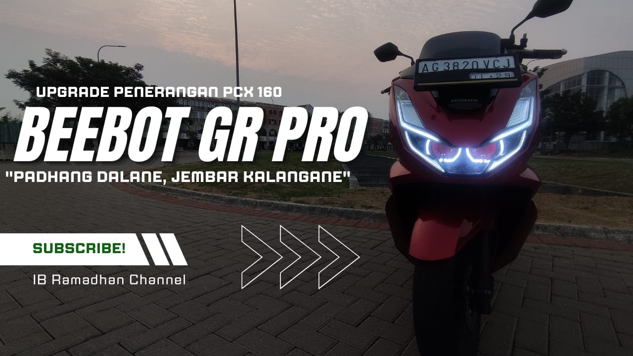 Review Lampu Proji Biled Beebot GR Pro di PCX 160 - YouTube