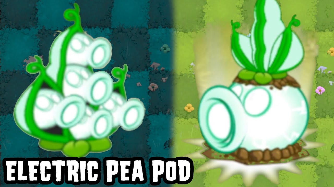 PvZ 2 - Electric PeaPod Max Level Powerup - New Plant in Plants vs ...