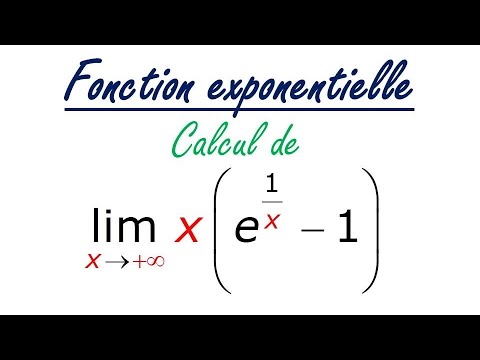 Comment calculer les Limites exponentielles N2 - YouTube