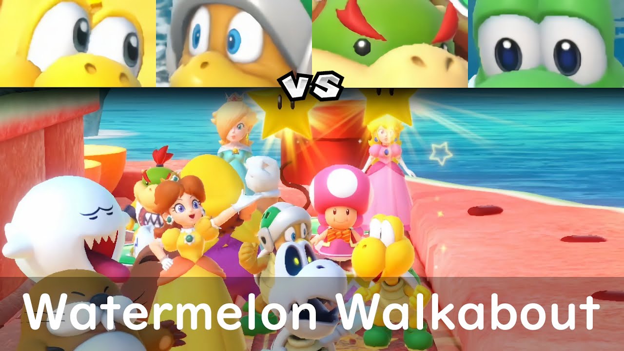 Super Mario Party Koopa and Hammer Bro vs Bowser Jr and Yoshi #56 - YouTube