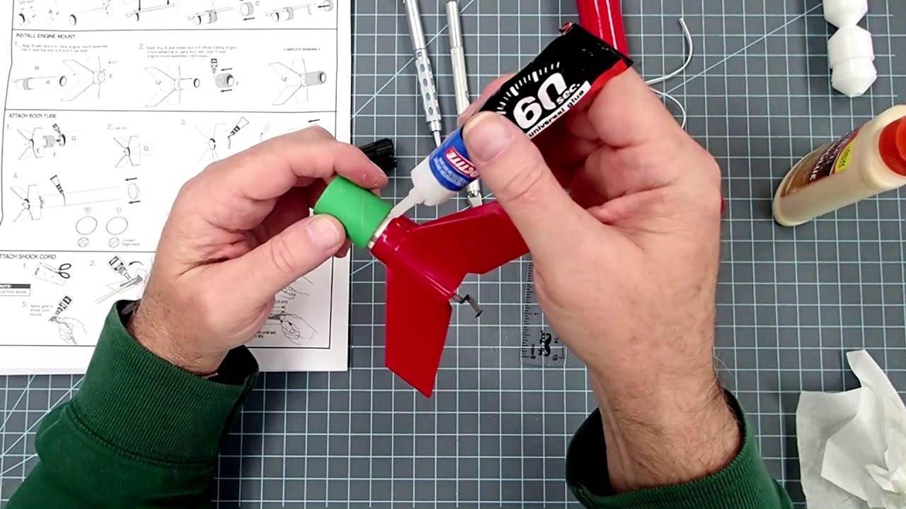 Estes “Cadet” model rocket assembly - YouTube