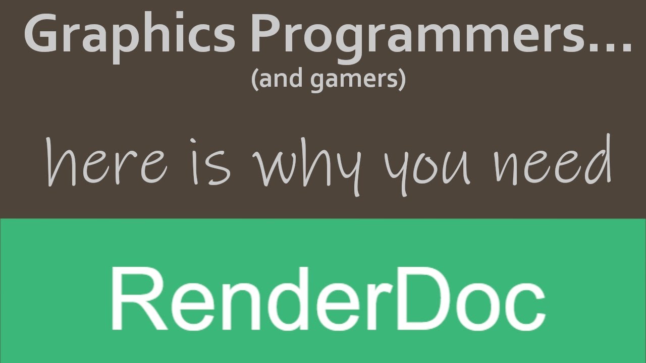 You Need RenderDoc - YouTube