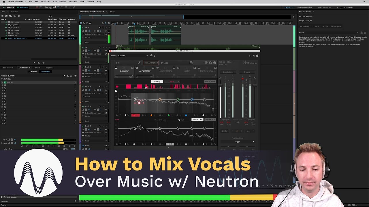 How to Mix Vocals Over Music with iZotope Neutron - YouTube