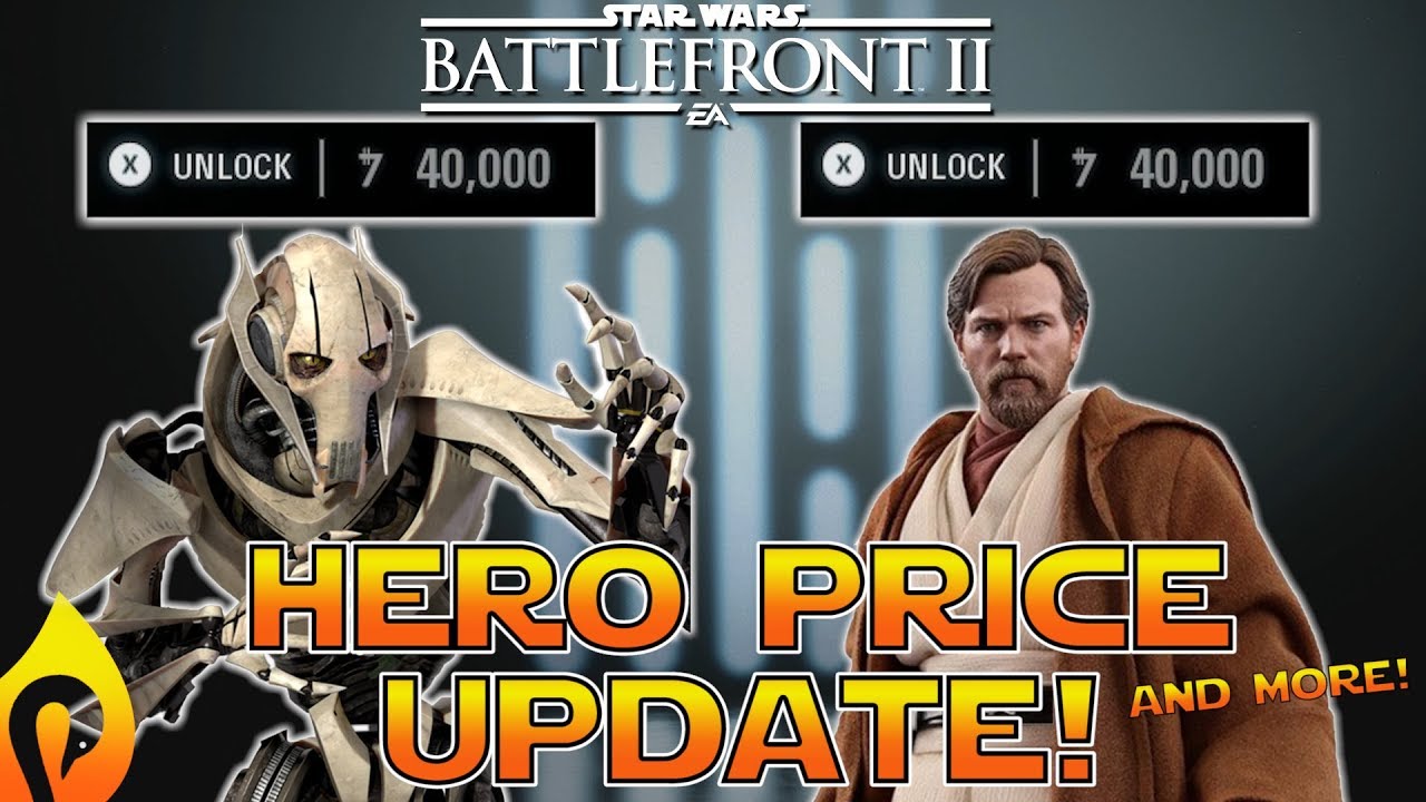 Star Wars Battlefront 2 - DLC Hero Price Range, Update, and More! - YouTube