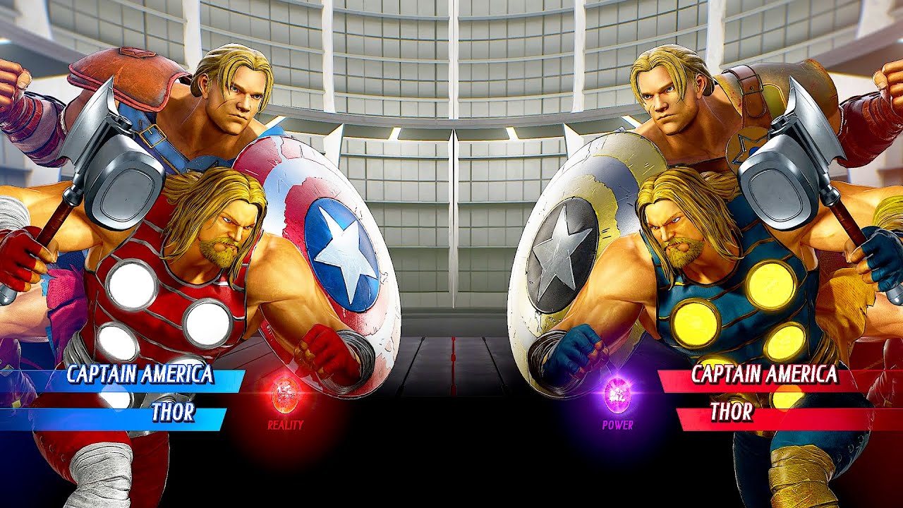 Captain America Vs Thor Fight | Marvel vs Capcom: Infinite - YouTube