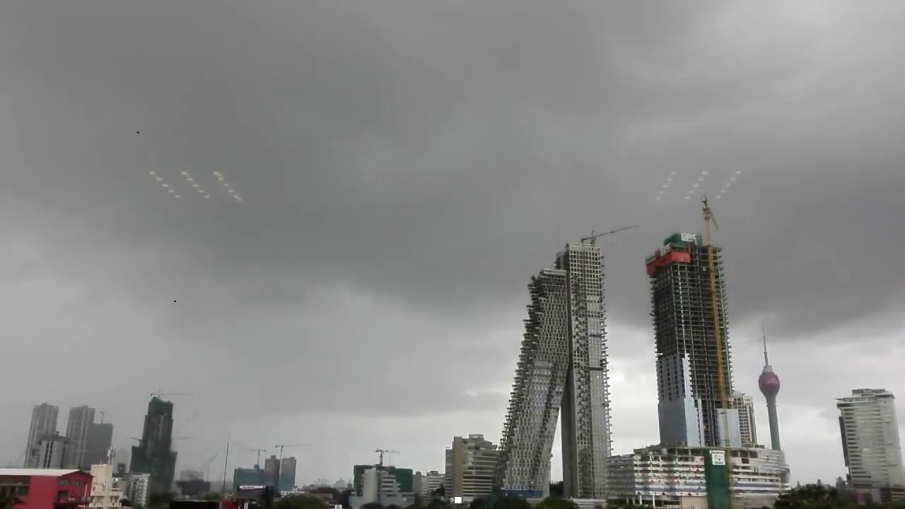 Colombo skyline during the monsoon rain time lapse - YouTube