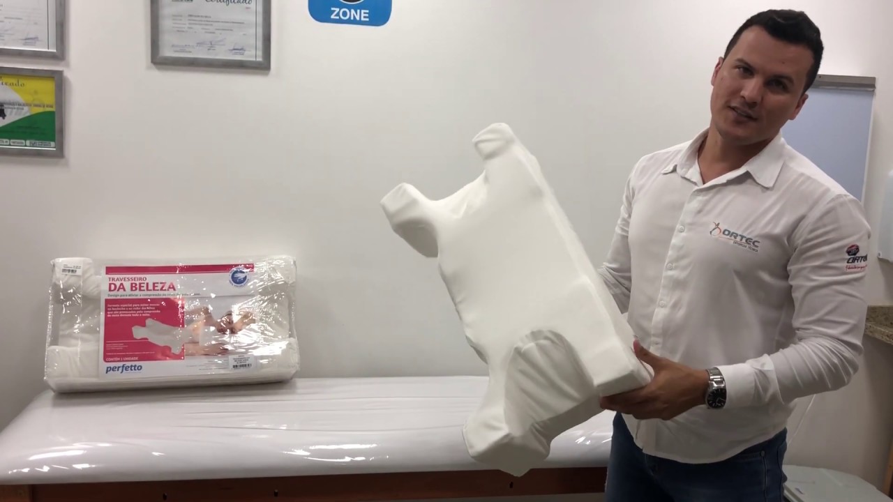 Travesseiro da Beleza Anti Rugas em Viscoelástico Perfetto - YouTube