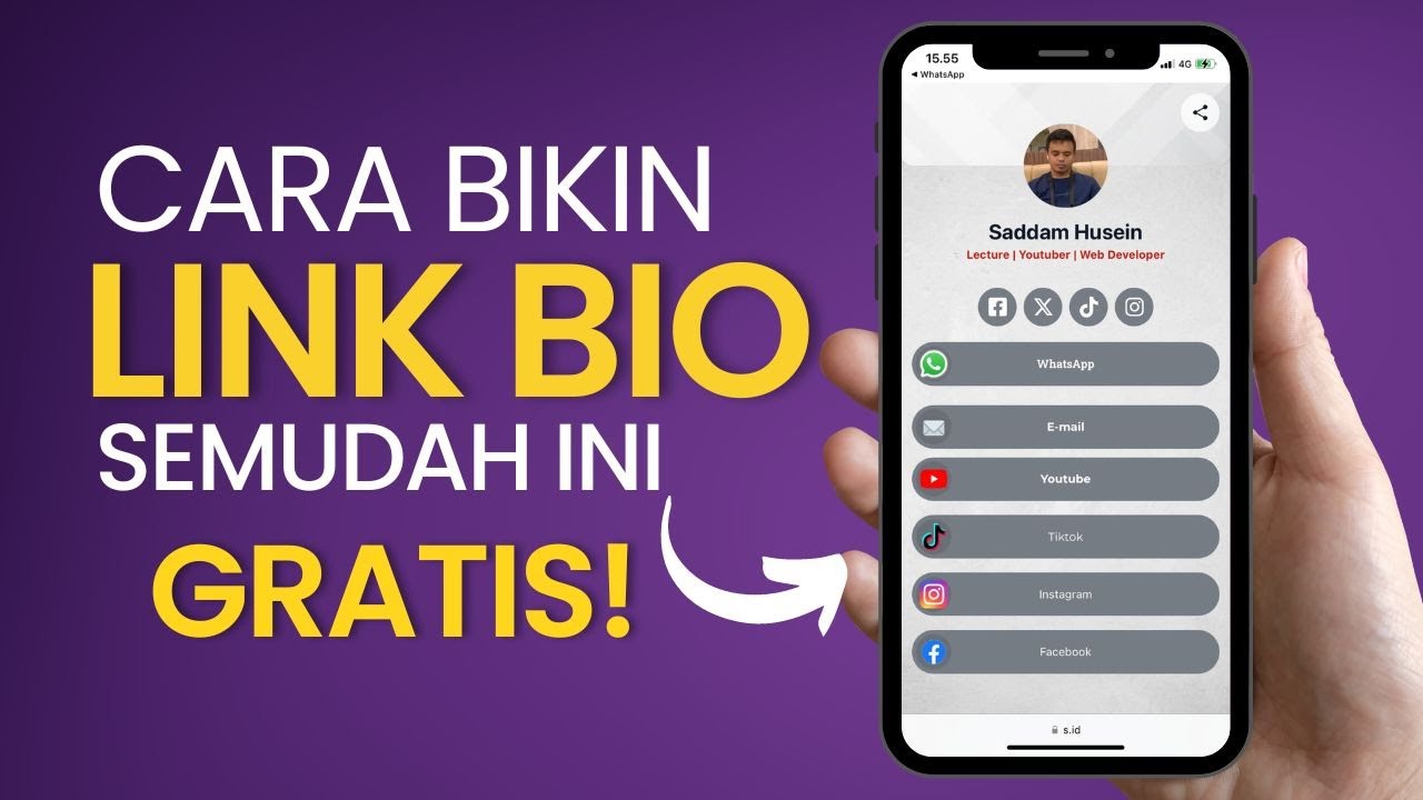 Cara Membuat Link Bio Gratis 2024 - YouTube