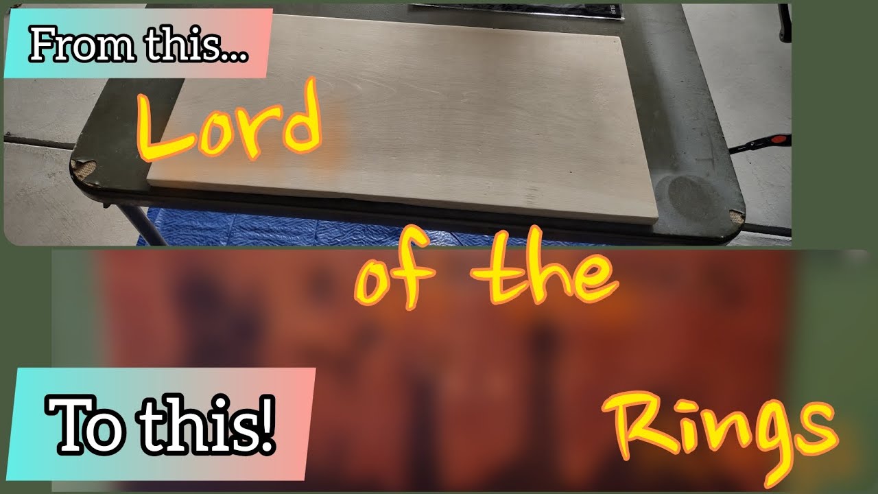 "Lord of the Rings" DIY wooden art project video - YouTube
