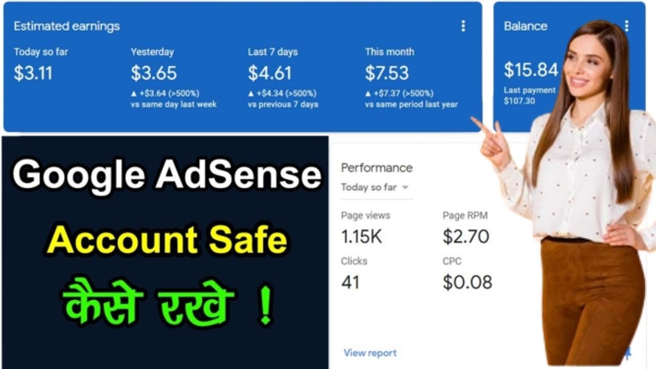 Google Adsense Safety Tips in Hindi for Blogger Wordpress - YouTube
