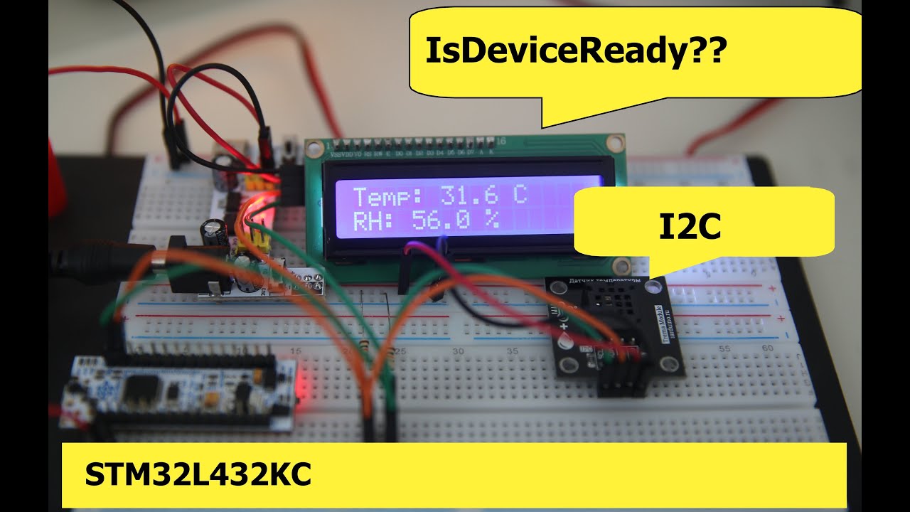STM32 AM2320 I2C Temperature | Humidity Sensor. Датчик температуры и ...