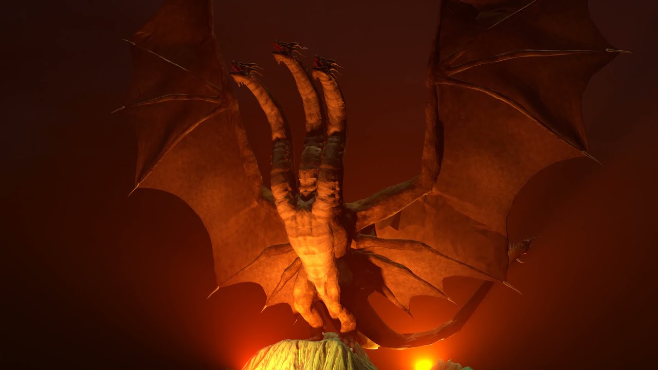 King Ghidorah Alpha Roar [Blender] - YouTube