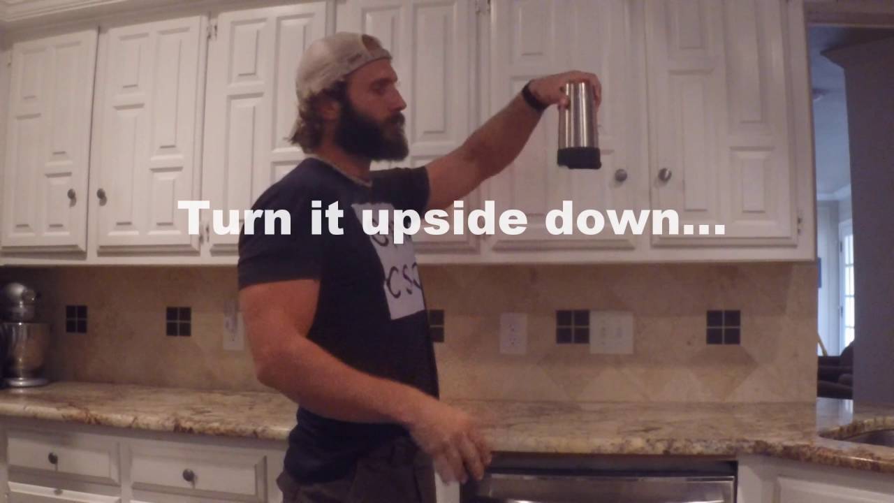 Dumping Coffee All Over the Kitchen - Need a Spill Proof Lid - YouTube