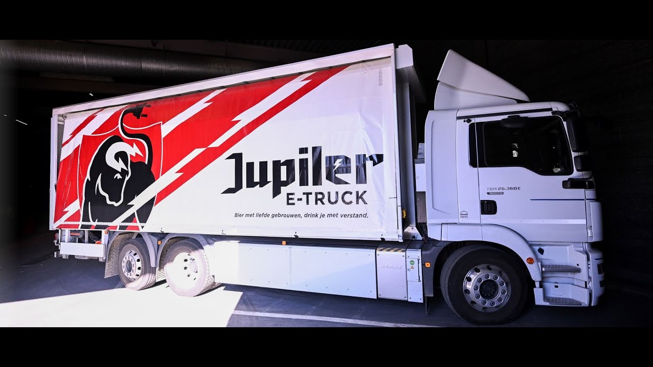 MAN eTGM Ab Inbev - The first Belgian MAN e-Truck - YouTube