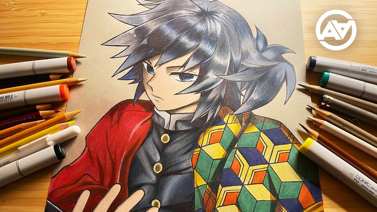 Drawing Giyu Tomioka - Demon Slayer: Kimetsu No Yaiba | Draw With Aid ...