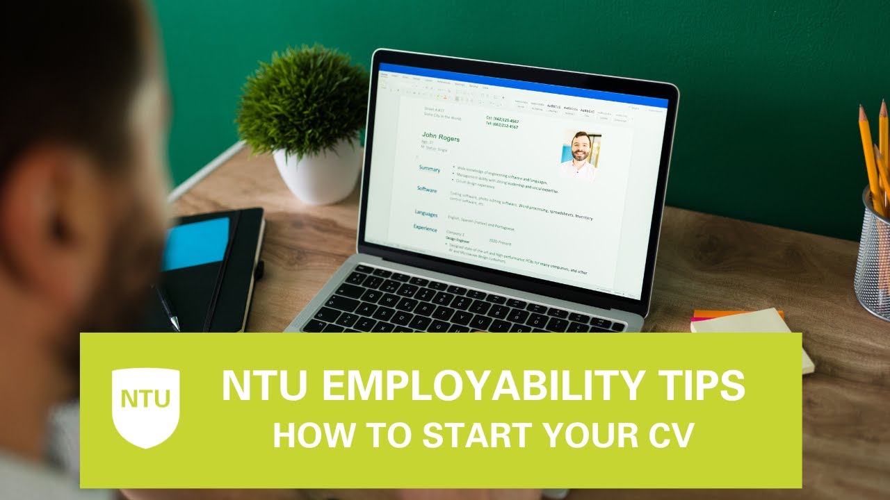 NTU Employability | How to start your CV - YouTube