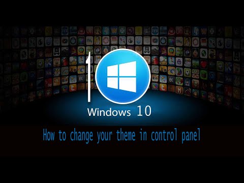How to change your Windows 10 theme in control panel - YouTube