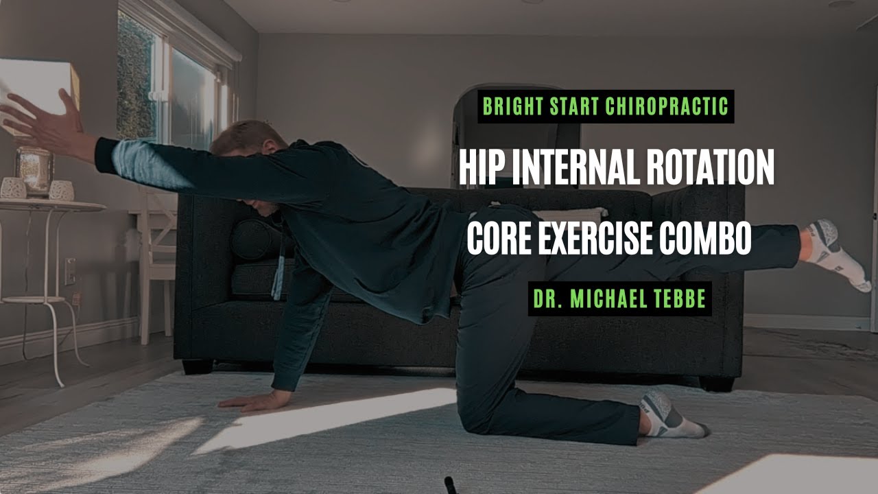 Hip Internal Rotation/Core Exercise Combo - YouTube