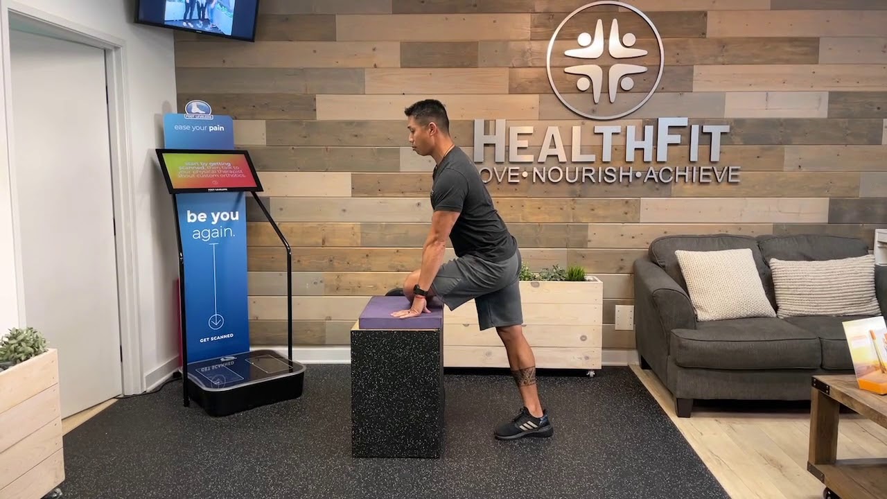 Elevated Glute Stretch - YouTube