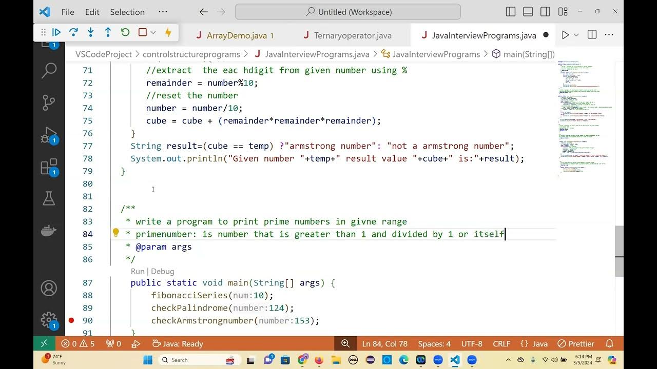 CoreJava Interview Programs primenumber Mar 05 2024 - YouTube
