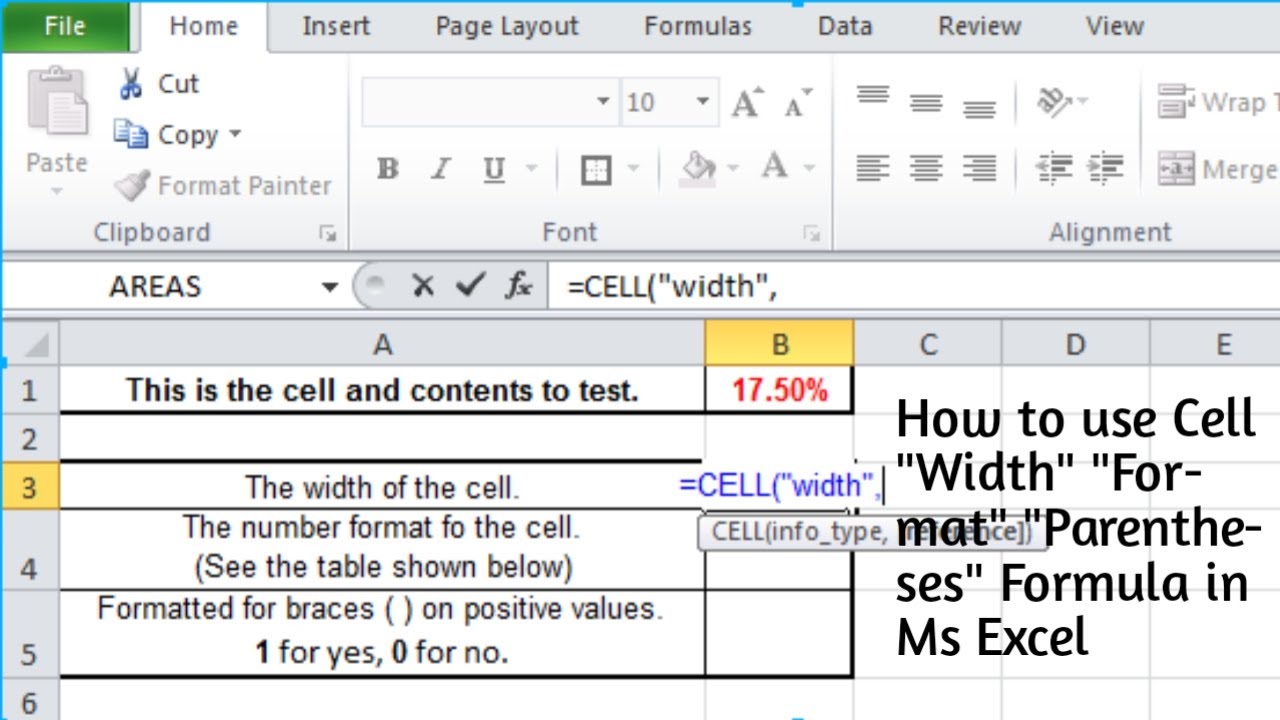 HOW TO USE CELL WIDTH FORMAT PARENTHESES FORMULA IN EXCEL HOW TO USE CELL WIDTH FORMAT PARENTHESES FORMULA IN EXCEL