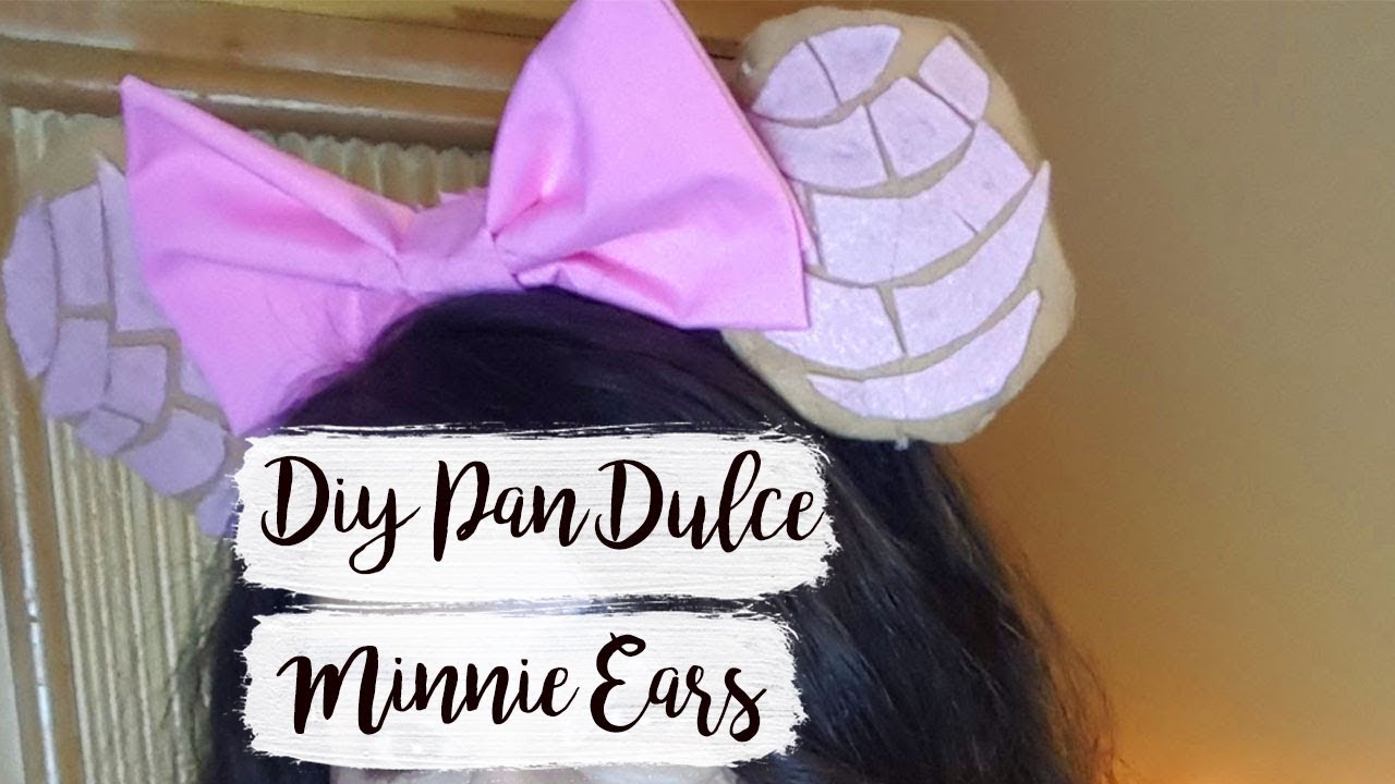 DIY PAN DULCE/CONCHA/MEXICAN SWEET BREAD MINNIE EARS - YouTube