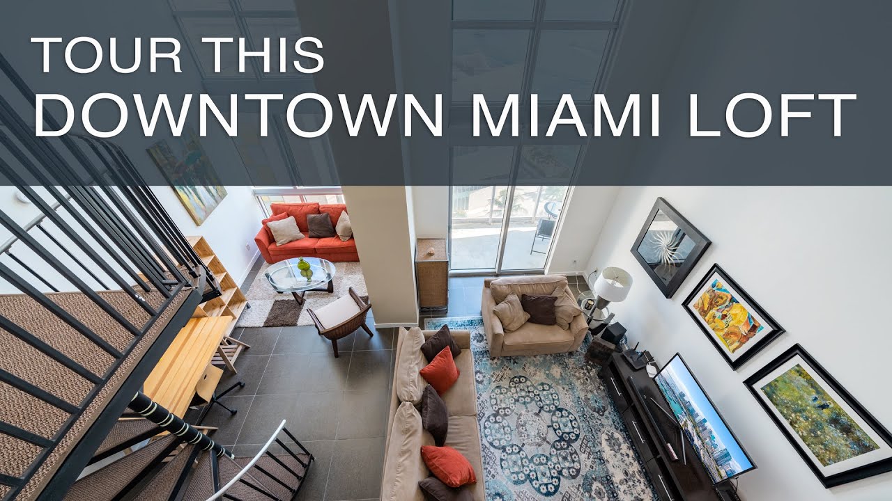 Tour this Downtown Miami Loft with stunning Bay view - YouTube