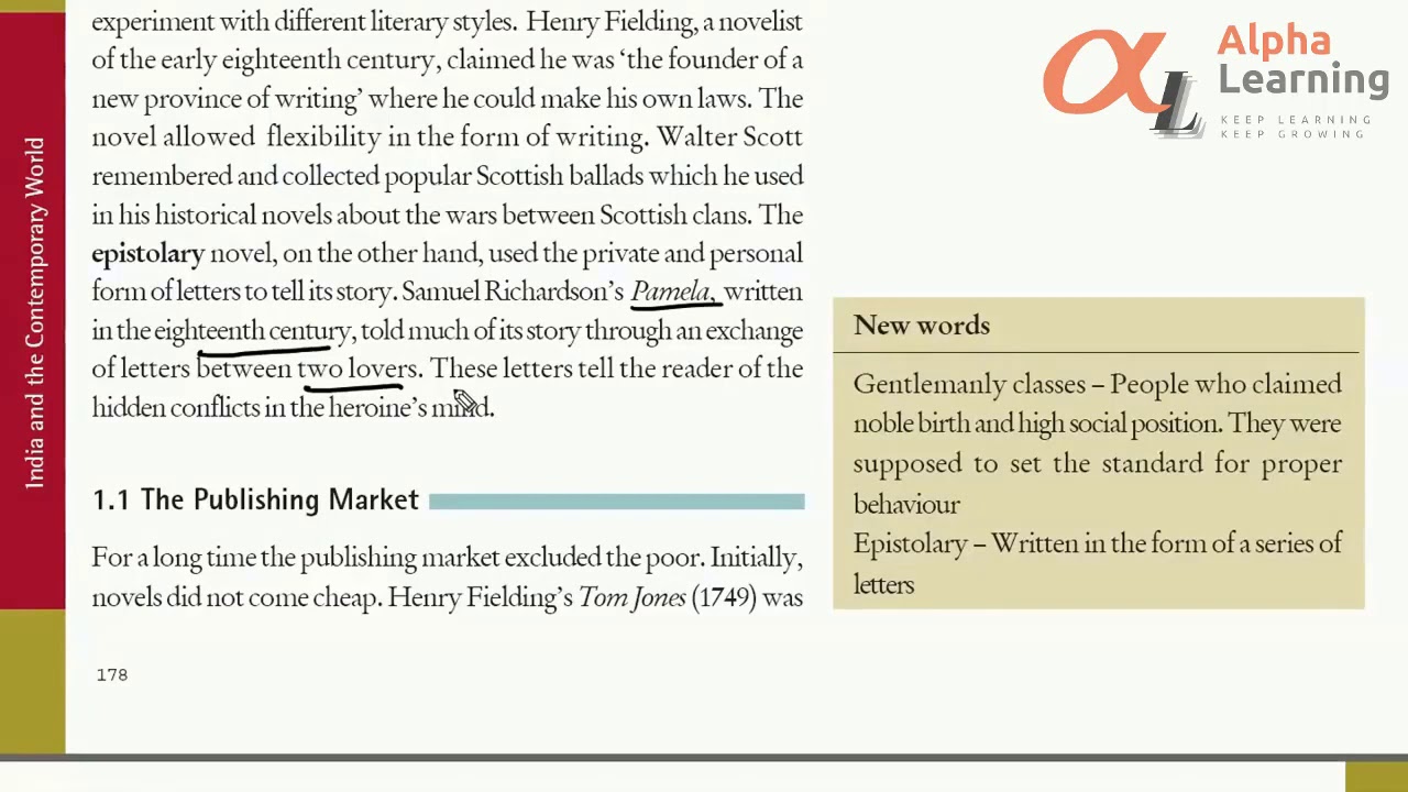 Novels,Society and History part 1 class 10th cbse history - YouTube