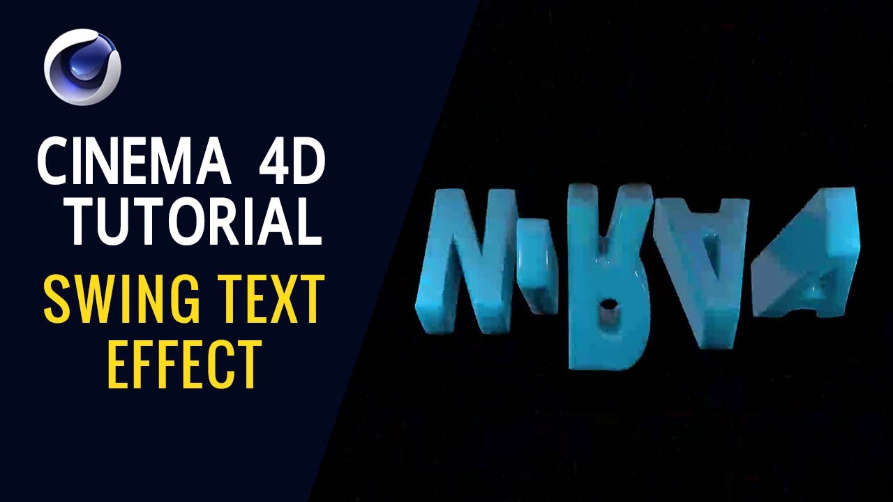Swing Text Effect - Cinema 4D Tutorial - YouTube