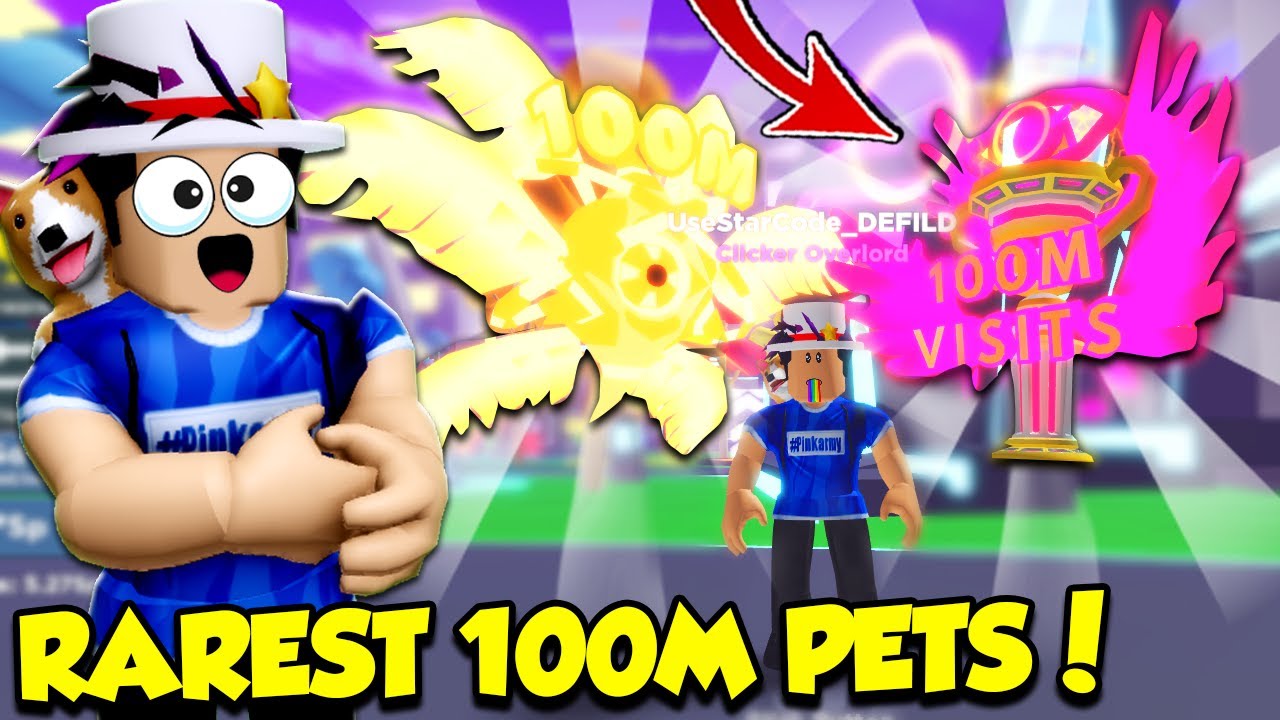 I Hatched OP NEW RAINBOW Pets In CLICKER SIMULATOR 100M VISITS EGG ...