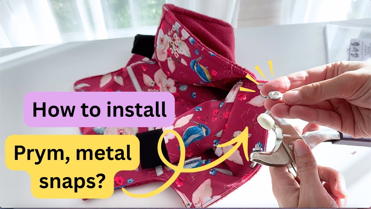 How to Install Metal Snap Fasteners with Prym Pliers | Easy Step-by ...