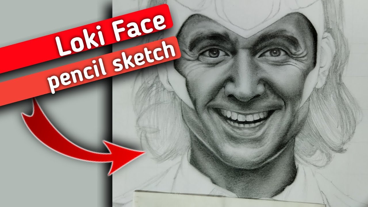 Loki Face pencil sketch | #loki Drawing (part👉3) -Mr. Gopal Thakur Art ...