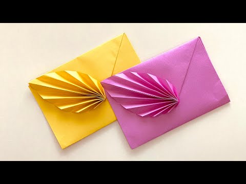 YAPRAK DESENLİ ZARF YAPIMI ✉️🍃 | Zarf Yapımı | Envelope Making
