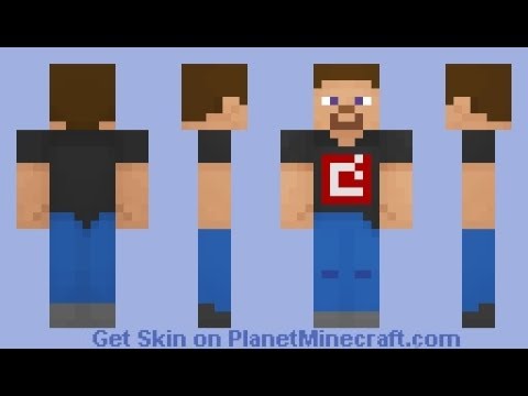 How to build the developer steve minecraft skin - YouTube