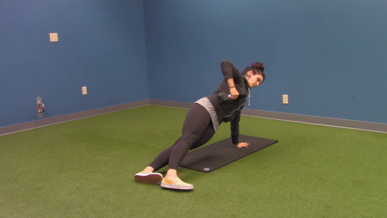 SIDE PLANK DB ROWS - YouTube