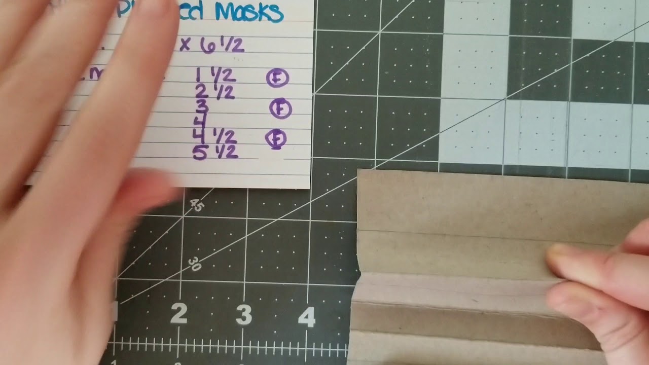Mask Pleats - Cardboard Jig - YouTube