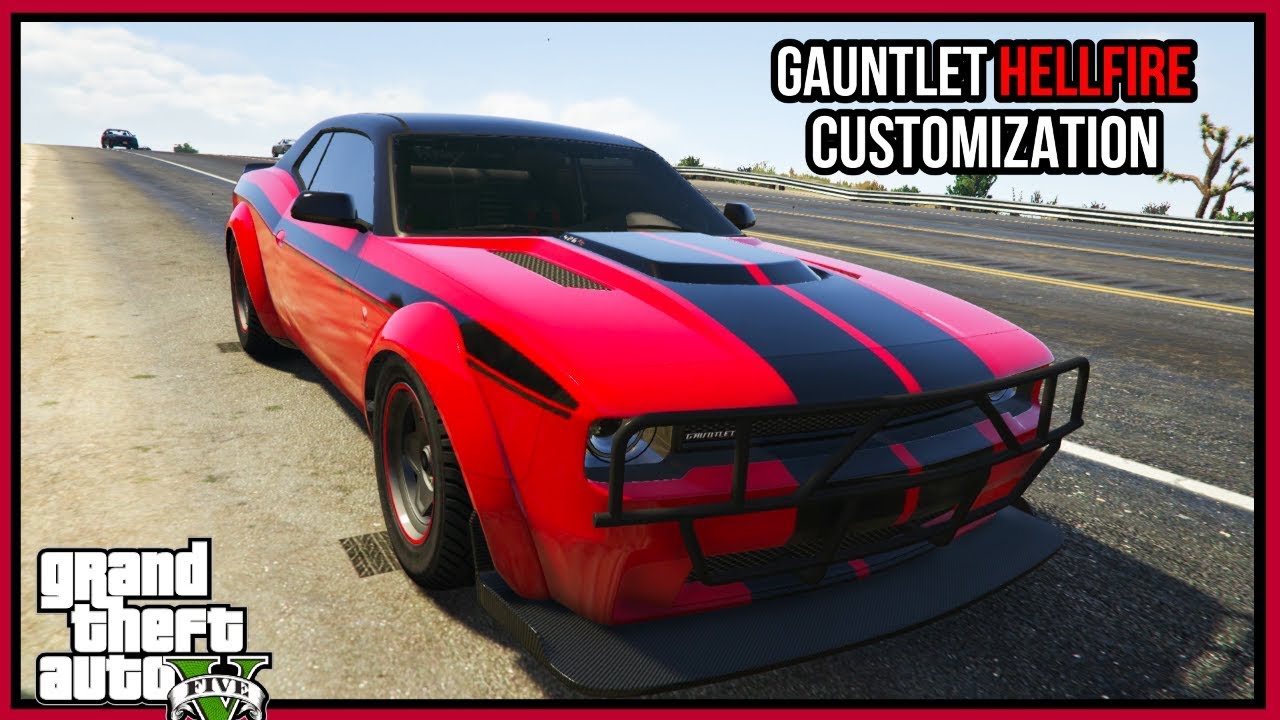 BUYING AND CUSTOMIZING THE GAUNTLET HELLFIRE IN GTA V ONLINE - YouTube