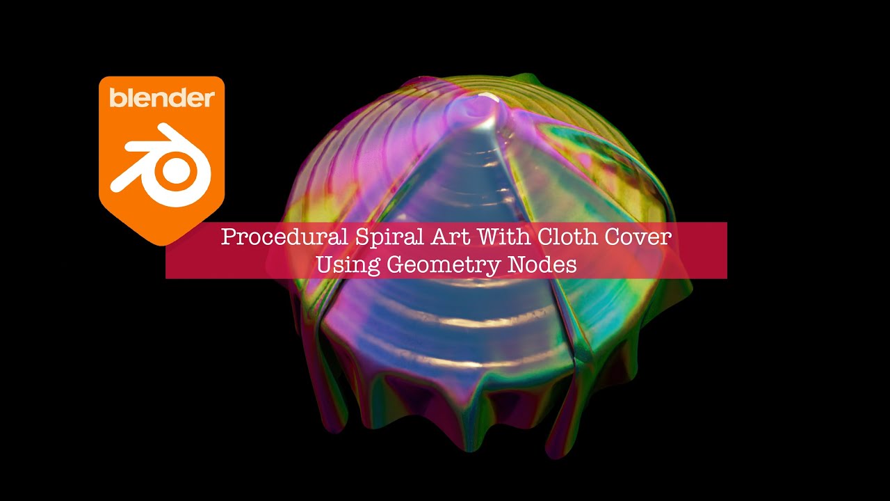 LIVENODING Procedural Spiral Art With Cloth Cover - YouTube
