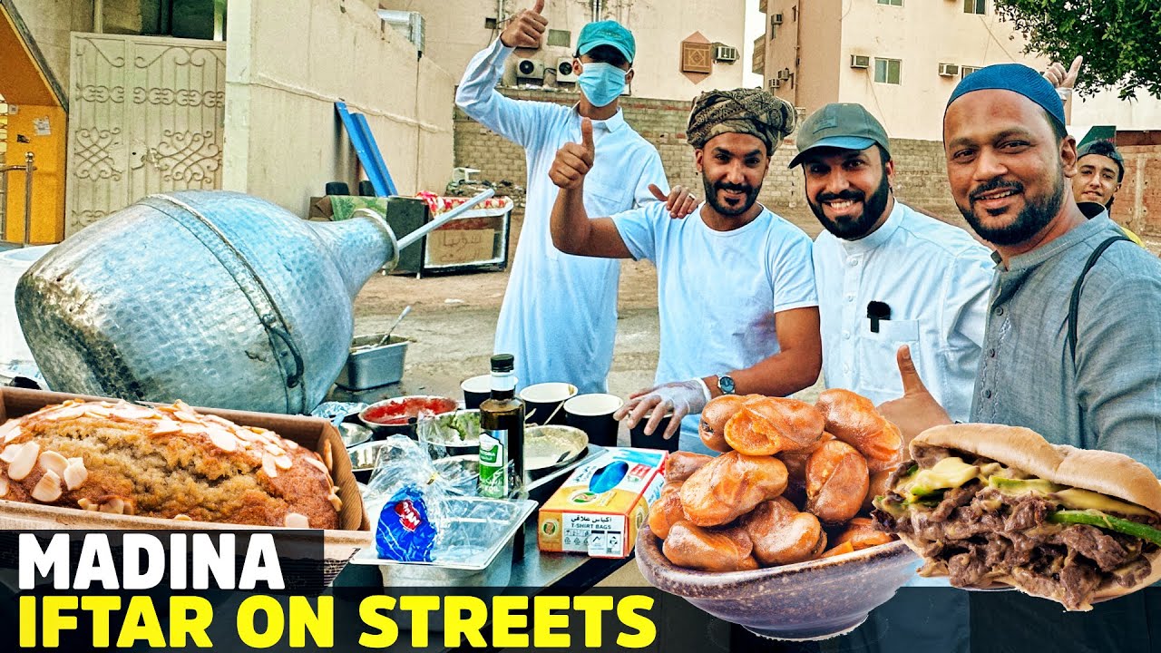 Ramzan Local Life in Madina | Ramadan Street Food Iftar, Traditional ...