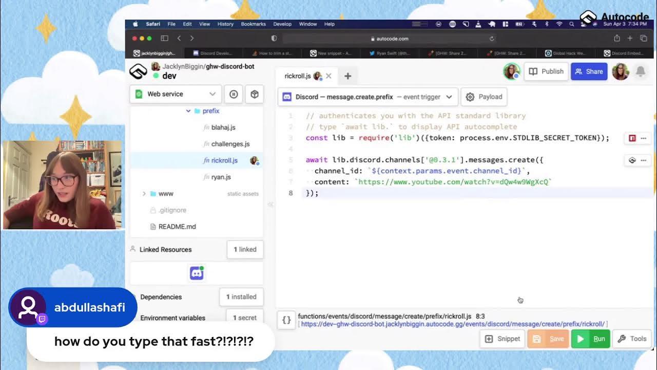 Build a Discord Bot with Friends using Autocode - YouTube