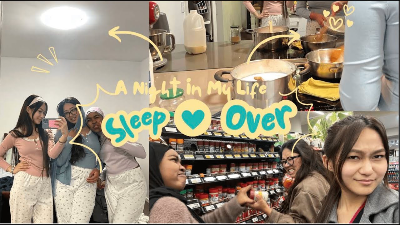 “Late Night Cooking & Laughs with Lubna & Mahima | Sleepover Vlog” 🌺 ...