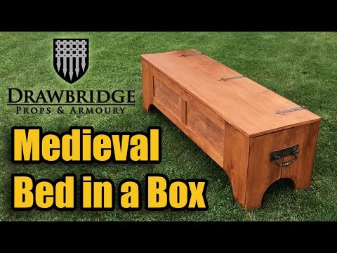 Medieval Bed in Box - Converts from Medieval Chest to Camp Bed in 2 Minutes