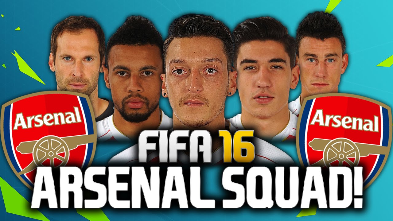 FIFA 16: FULL ARSENAL SQUAD - ALL RATINGS & STATS! - YouTube