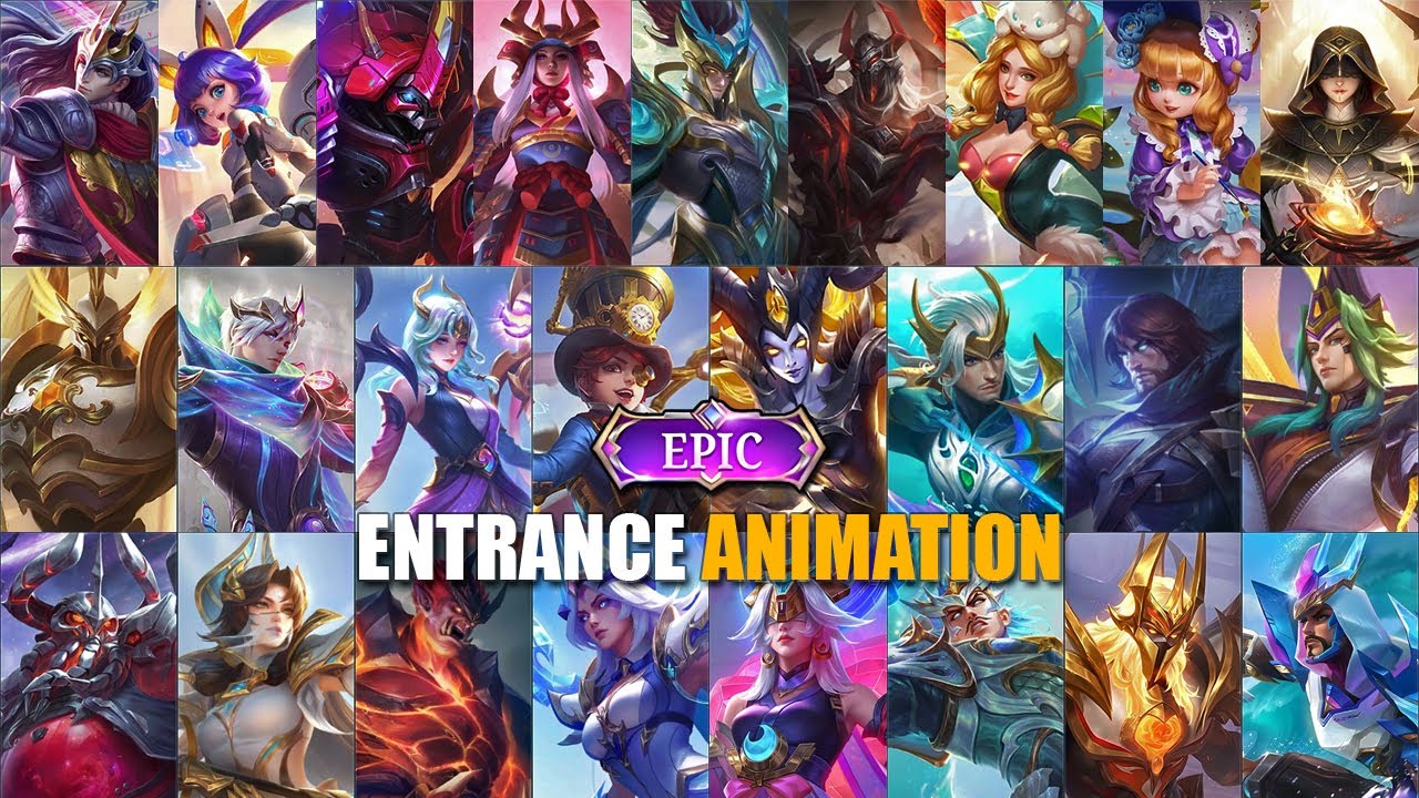 ALL EPIC SHOP SKIN ENTRANCE ANIMATION 2024 • MOBILE LEGENDS - YouTube