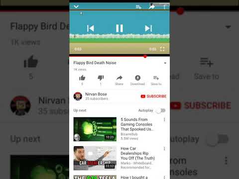 Flappy bird death sound - YouTube