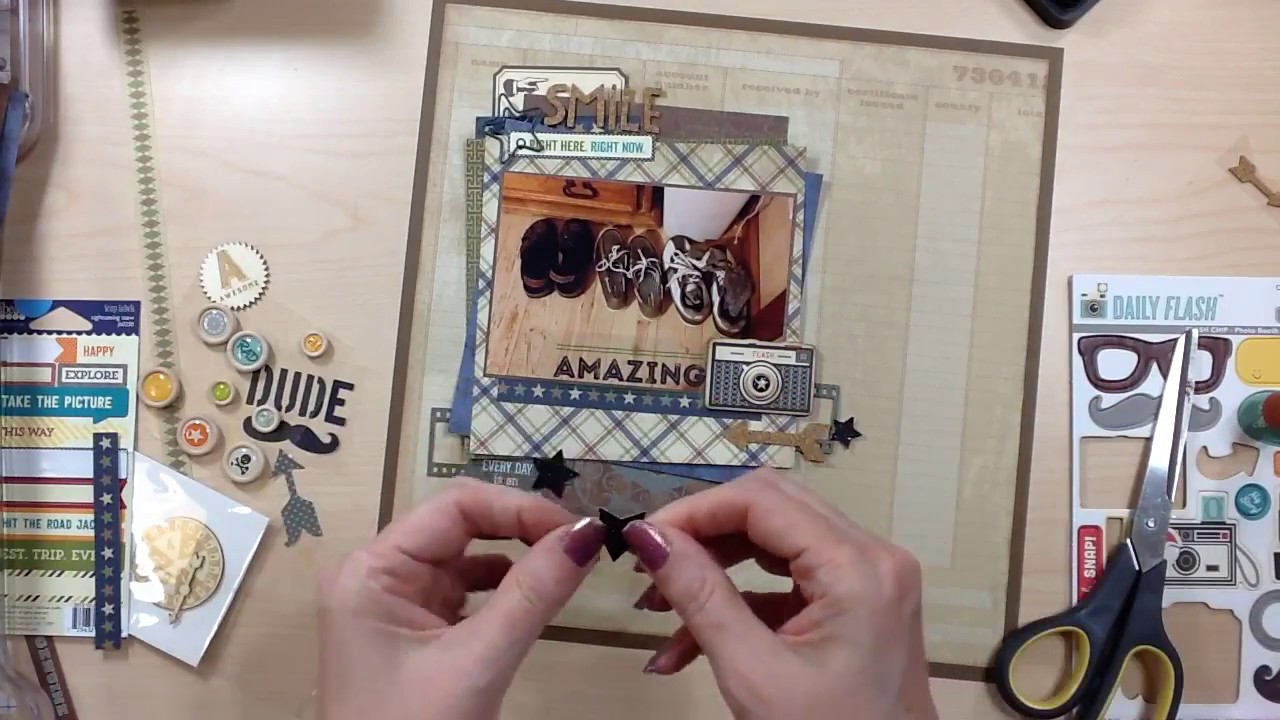 Scrapbook Process #183: EveryDay (Video a Day) - YouTube