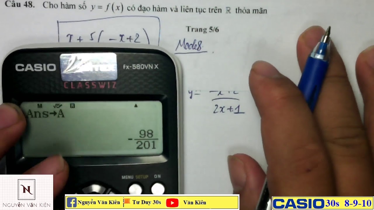 HACK CASIO 30s| Hàm Đặc Trưng Phần 2 |Tư duy 30s | - YouTube