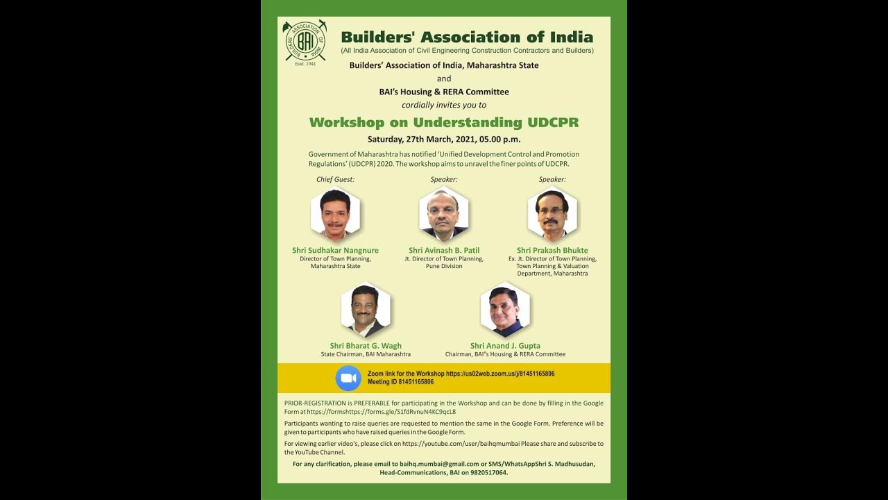 Workshop on Understanding ‘Unified Development Control and Promotion ...